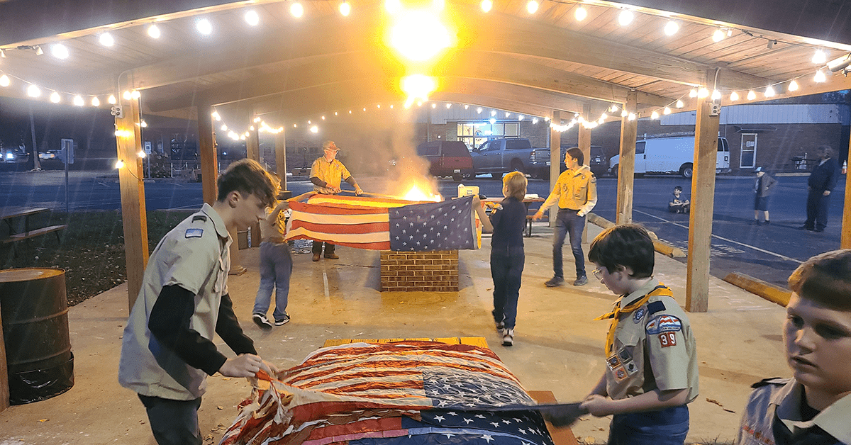 The Flag Retirement Ceremony That Was A Long Time Coming - Troop 86